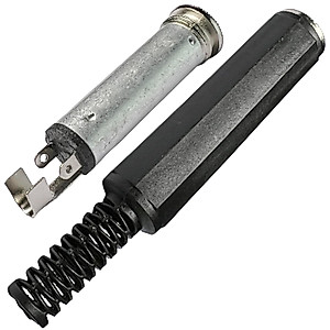 CESS 1/4 Inch TS Female Jack Cable Connector- 6.35mm Mono Jack for Guitar & Microphone (4 Pack)