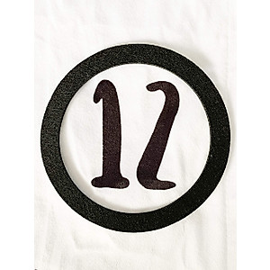 Milestone Marker Set Square Circle Star and Arrow Felt Black…