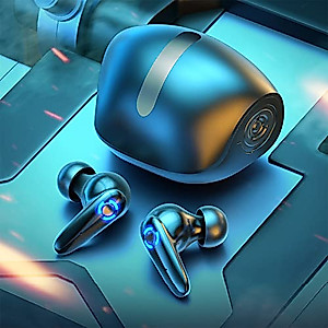 Qiopertar 2022 Hi-Fi TWS-Headphones Touch-Control Bluetooth 5.2 Insensible Wearing Wireless Earphones Polished Novelty Appearance Earbuds Headset Waterproof Headset for Sports