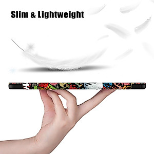 Xuanbeier Case for Xiaomi Redmi Pad SE 11 inch,Slim Stand Hard Back Shell Protective Smart Cover for Redmi Pad SE 11 2023 Case with Auto Wake/Sleep Function,Graffiti