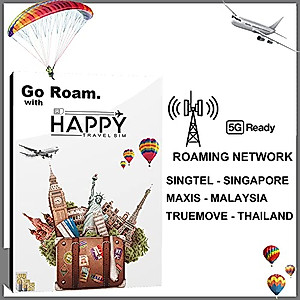 Malaysia, Singapore, Thailand Data Roaming SIM Card (20DAYS-20GB)