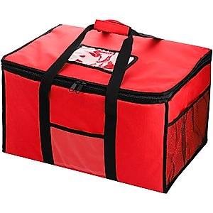 ZOOFOX Insulated Food Delivery Bag, XXXL Premium Commercial Catering Thermal Bag for Cold and Hot Food Transport, 22" x 16" x13" Insulated Cooler Bag for Grocery, Car, Picnic, Beach, Camping