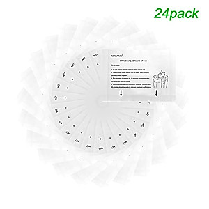 24PCS Paper Shredder Lubricant Sheets Shredder Oil Sheet for Blades
