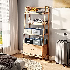 homsorout Jeans Organizer for Closet, Wardrobe Clothes Organizer with Bottom Panel, Foldable Clothes Drawer Organizers, Closet Organizers and Storage Bins for Pants, Sweater, 4 Packs (Grey)