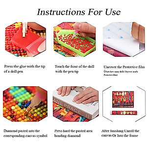 Diamond Painting Kits for Adults - Diamond Art Kits for Kids Beginner DIY 5D Full Drill Crystal Rhinestone Arts and Crafts - Gem Art Painting with Diamonds Dots Home Wall Decor Cow 11.8x15.7inch