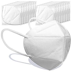 Disposable Face Mask 20 Pack, Earloop Face Protection, 5 Layer Protection Breathable Cup Dust Mask, Comfortable Adjustable Earloop Suitable