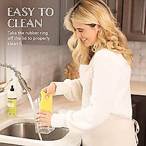 Airtight Food Storage Containers - Clear Plastic, Lid Lock, Reusable Stickers, Various Sizes, BPA Free. Perfect Dry Food Storage Organization for Kitchen and Pantry. (Set of 7)