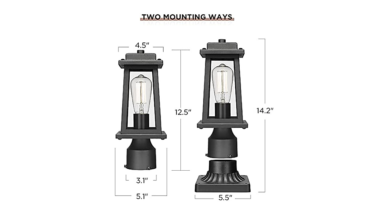 Maleoi Outdoor Post Lights - Durable Porch & Garden Lighting
