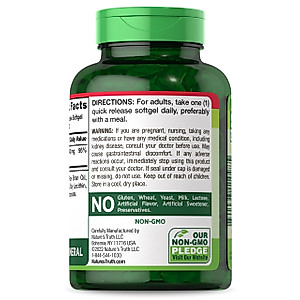 Magnesium | 400mg | 72 Softgels | Value Size | Extra Strength | from Magnesium Oxide | Non-GMO and Gluten Free Supplement | by Nature's Truth