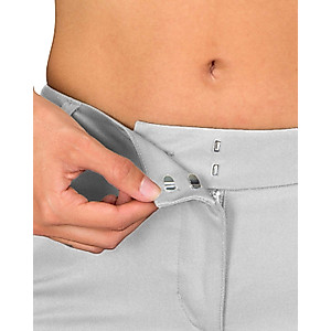 Three Sixty Six Womens Golf Shorts 4 ½ Inch Inseam - Quick Dry Active Shorts with Pockets, Athletic and Breathable Silver Grey