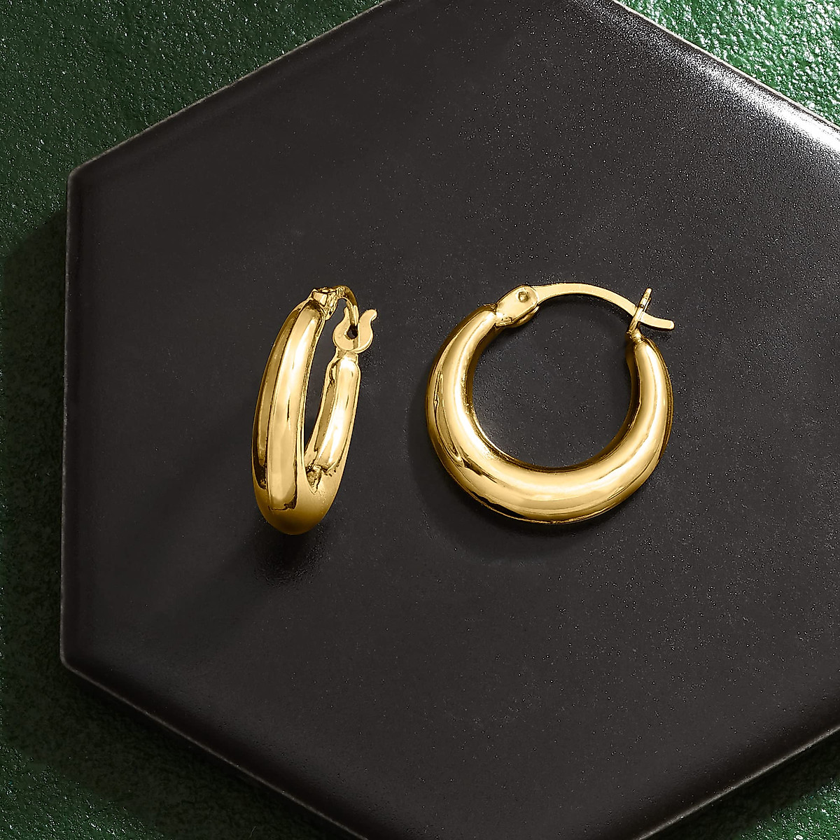 Ross-Simons 14kt Yellow Gold Hoop Earrings