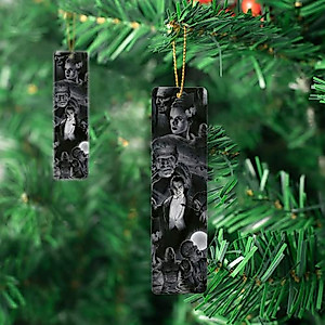 Bookmarks Metal Ruler Universal Bookworm Classic Tassels Monsters Reading Bookography Measure for Book Bibliophile Gift Reading Christmas Ornament Markers Bookmark