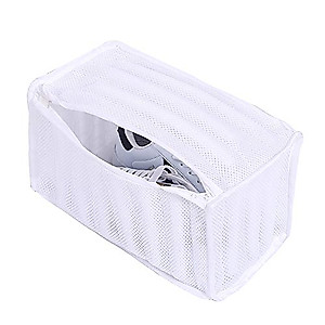 QIAN HU Reusable Durable Thickening Mesh laundry Sneaker Shoe Wash bag, Sturdy Shoe Cleaning Bag for Washing Machine,Portable Travel Organization Shoe Bags
