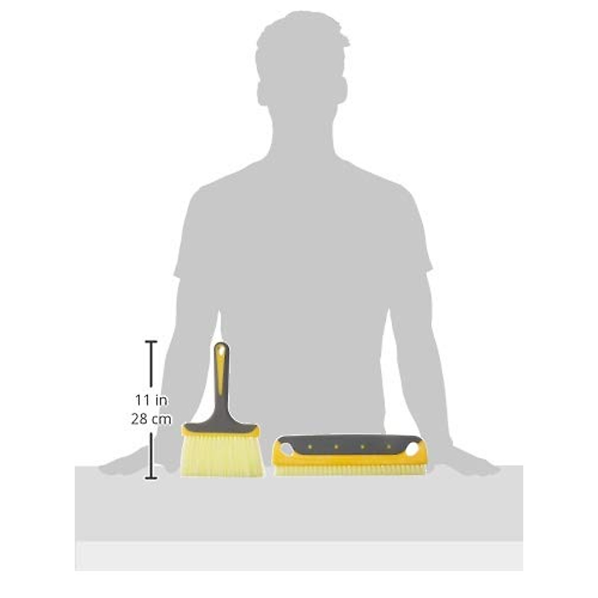 Amazon Basics Wallpaper Kit with Soft Grip Brushes, 7-Pieces