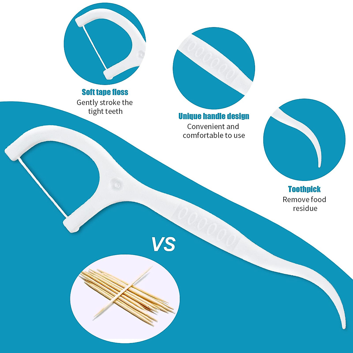 Dental Floss Portable Case Dental Floss Dispenser Automatic Dental Floss Picks Cases for Teeth Cleaning,Specialized Floss(Black+White)