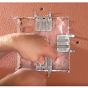 Prest-On Insta-back 1/2 Inch Drywall Fastner Clip Plumbers DIY 50 Pack with 100 Screws Instaback