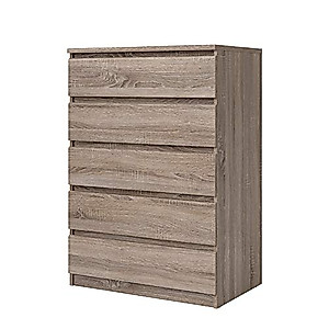 Tvilum Scottsdale 5 Drawer Chest, Truffle