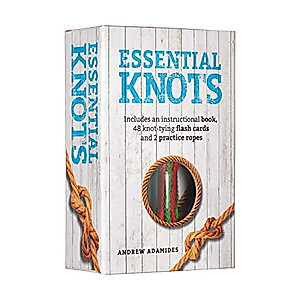 Essential Knots Kit: Includes Instructional Book, 48 Knot Tying Flash Cards and 2 Practice Ropes