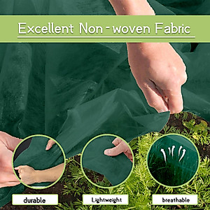 Plant Covers Freeze Protection, 10 FT x 30 FT Frost Cloth Plant Freeze Protection Cover, Garden Fabric Floating Row Cover for Winter, Summer Overheat Prevention and Insects Barrier for Outdoor Plants