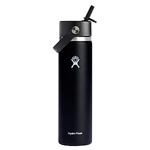 Hydro Flask 24 Oz Wide Flex Straw Cap Black