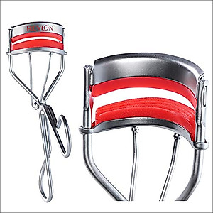 REVLON Triple-Stepped Lash Curler,Stainless steel/red