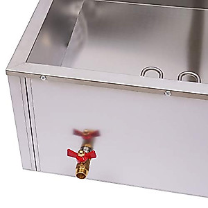 Commercial Electric Food Warmer, 6 Pot Stainless Steel Buffet Server Heater, 850W Buffet Food Warmer, 1.84Gal Buffet Server Food Warmer with 6 Lids
