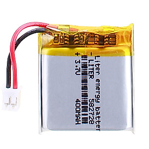 Liter energybattery 3.7V Lipo Battery 400mAh Rechargeable Lithium ion Polymer Battery 582728 Lithium Polymer ion Battery with JST Connector