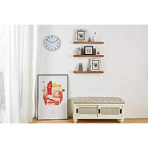 Kiera Grace kieragrace KG Maine Floating Shelves-Golden Oak, 24", Set of 3 Wall Organization