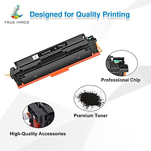 TRUE IMAGE Compatible CF410A Toner Cartridge Replacement for HP 410A CF410A CF410X 410X 410 Color Pro MFP M477fnw M477fdw M477fdn M452nw M452dw M452dn M477 M452 Printer Ink (Black, 1-Pack)