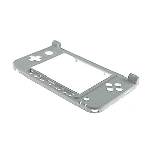 Bottom Middle Hinge Shell Housing Cover Midframe Case for 3DS XL 3DS LL Game Console White
