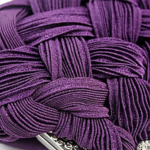 Kami-jia Weaving Diamante Crystal Prom Cocktail Party Wedding Engagement Evening Bag Purse Clutch Pouch 9.26' 1.18'