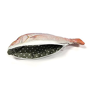 Wrapables® Novelty Fish Style Pencil Case, Red