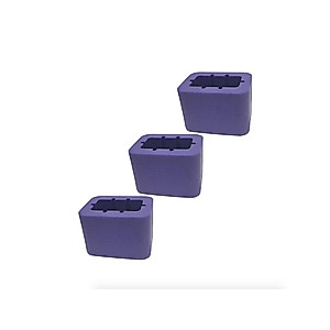 Seat Belt Receptacle Stabilizer by Buckle Booster (BPA-Free) - Raises Your Seat Belt for Easy Reach - No More Fishing Or Bruised Hands - Stands Buckle Upright, Fasten Seatbelt Easily (3-Pack, Purple)