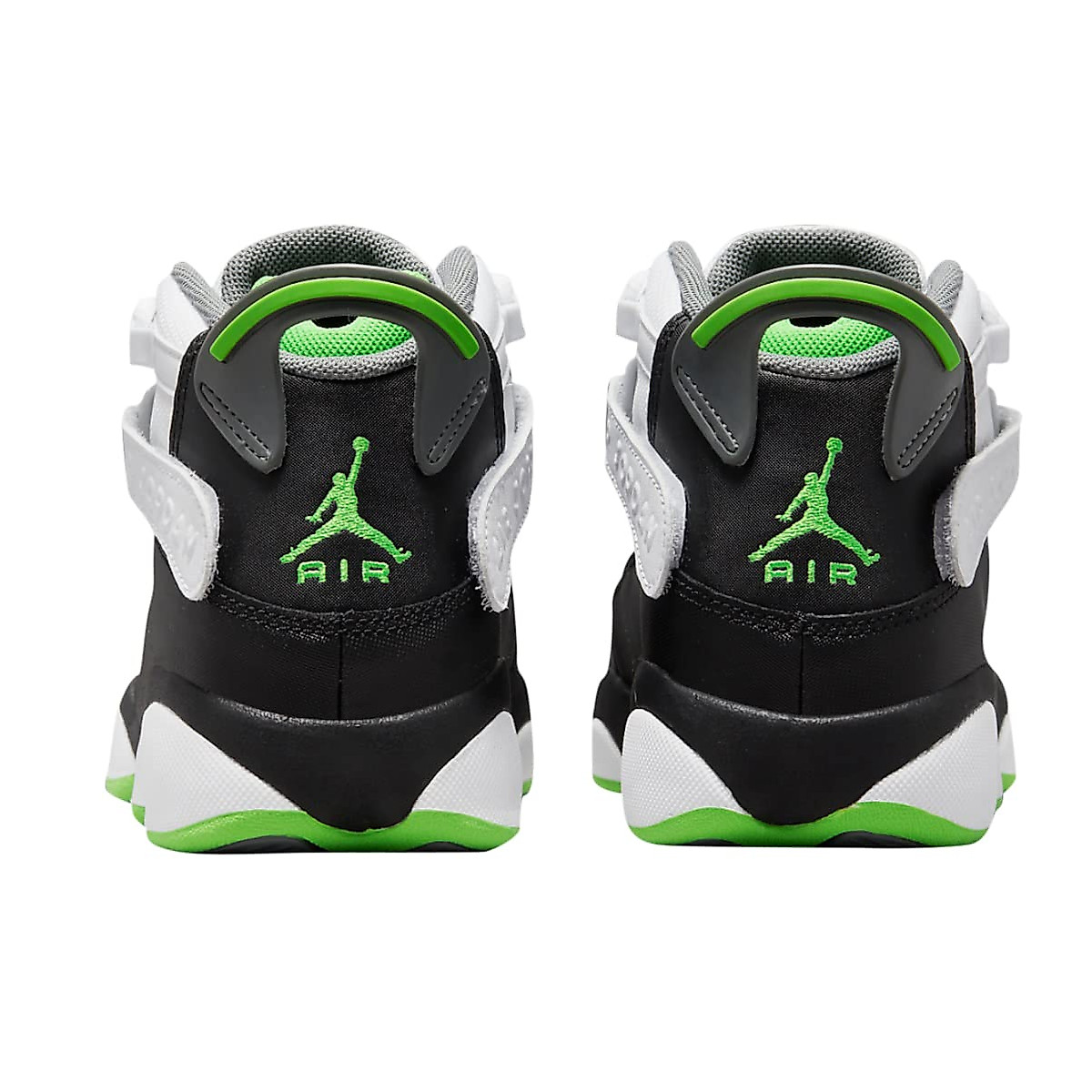 Big Kid's Jordan 6 Rings White/Green Strike-Black (323419 130) - 5