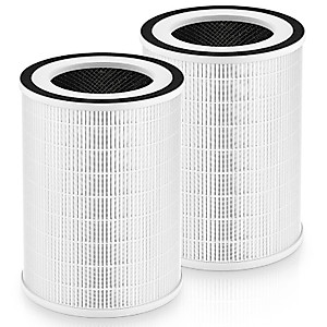True HEPA KILO Filter, Compatible with Afloia KILO, KILOPLUS, KILOPRO, MIRO, MIRO PRO and MORENTO KILO Air purifier, H13 True HEPA 360° 3-Stage Filtration for Afloia KILO Filter, 2-Pack