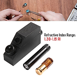 Redxiao 【???????????????????? ???????????????????????? ???????????????????????? ????????????????????】 Jewelry Refractometer, RHG181 1.30-1.81 Professional Portable Gemological