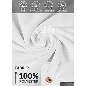 BALEAF Women's UPF 50+ Sun Shirts Long Sleeve UV Protection Rash Guard Lightweight Quick Dry SPF Hiking Tops Outdoor Clothing White Size L