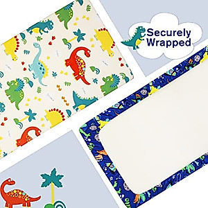 GOPHRALOVE Crib Sheets for Boys 2 Pack Stretchy Baby Fitted Crib Sheets for Standard Crib Super Soft Crib Mattress Fitted Sheet Dinosaur…