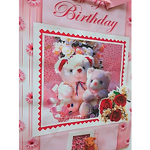Birthday Gift Bags 4 Assorted Designs 12 Gift Bags in Pack, 10.5" x 8" Glossy Finish
