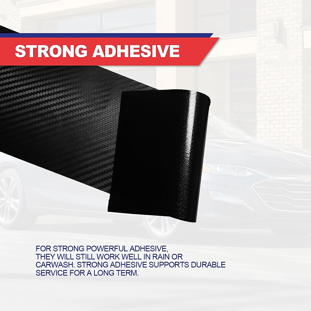 Compatible with 11.8" x 4" 3PCS Chevy Bowtie Emblem Logo Stickers Cut DIY Decals, 3 Pcs Universal Logo Overlay Carbon Fiber Black