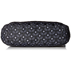 Baggallini Slim Crossbody Hobo, Black Diamond Print