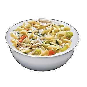 Z-Moments Western Melamine Nappie Bowl Soup Cereal Fruit Snack Bowls, 15-Ounce, 5-1/4" dia., White or Tan #315 (96, White)