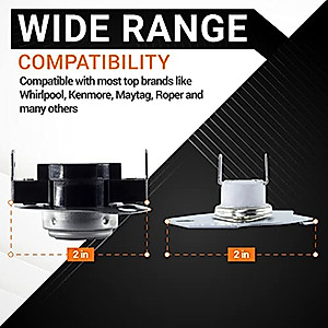 [UPGRADED] Ultra Durable 279816 & 3977767 & 3392519 & 3387134 Complete Dryer Kit by BlueStars - Compatible with Whirlpool Dryers - Replaces 3399693 WP3977767VP PS345113 AP6008325 WP3977393 3399848