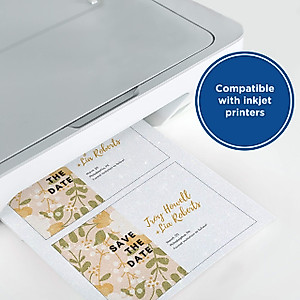 Printworks Printable White Glitter Cardstock, Perfect for Holiday School and Craft Projects, 15 Sheets, 8.5” x 11” (00514)