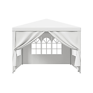 HomGarden 10'x10' Outdoor Canopy Tent Patio Camping Gazebo Storage Shelter Pavilion Cater Party Wedding BBQ Events Tent w/Removable Sidewalls