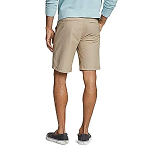 Eddie Bauer Men's Voyager Flex 10 Chino Shorts, Light Khaki, 34"