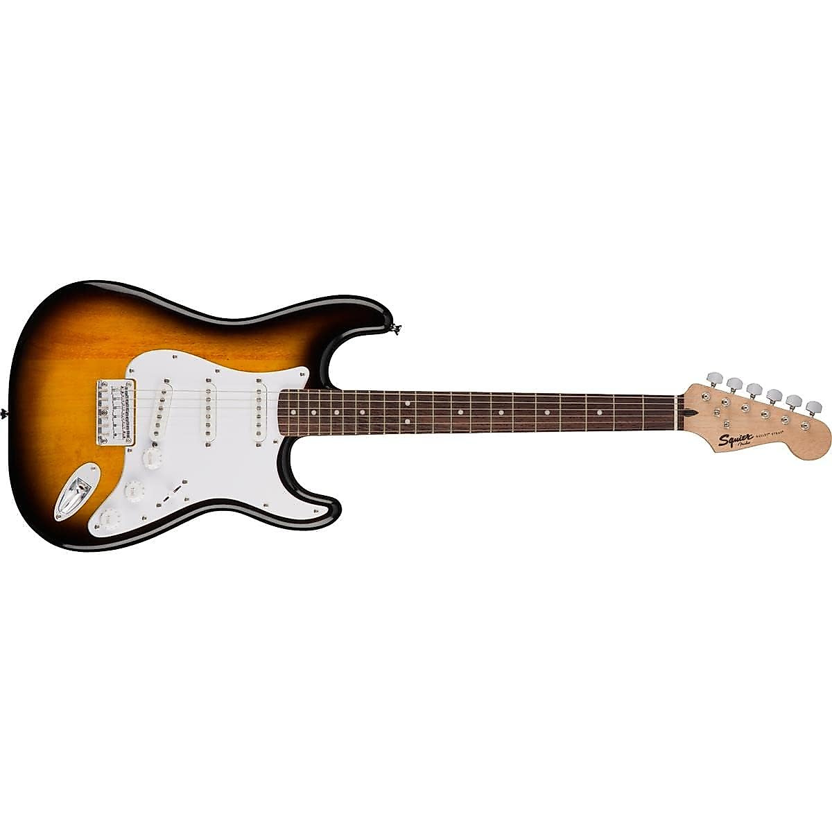Squier Bullet Stratocaster HT SSS Electric Guitar, with 2-Year Warranty, Brown Sunburst, Laurel Fingerboard