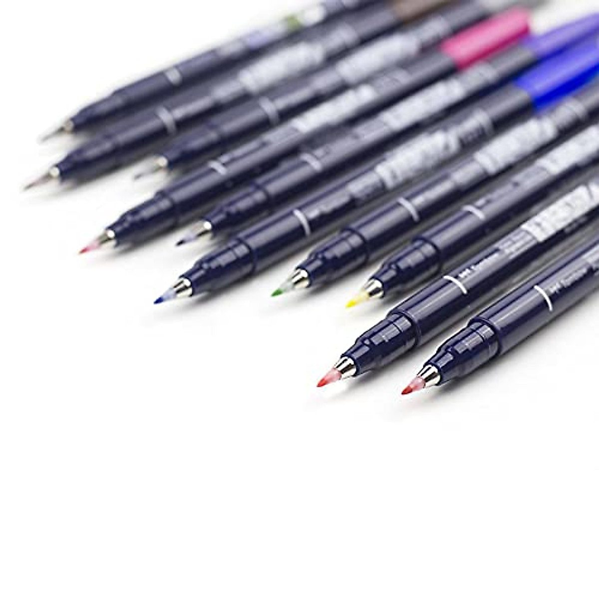 Tombow 56429 Fudenosuke Colors Brush Pens, 10-Pack