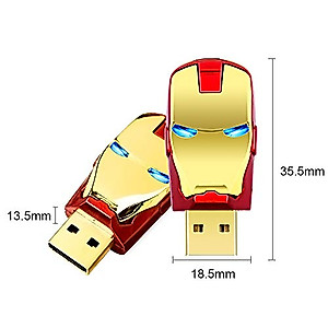 USB Flash Drive Cool Pen Drive 128gb 64gb 16gb 32gb 8gb Easy Storage Memory Card (16GB, Gold)