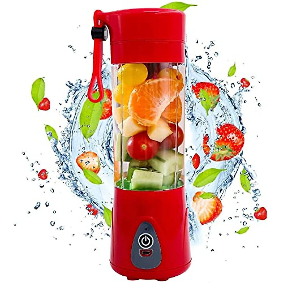 Portable Blender Personal Size Blender USB 4000 mAh Rechargeable with 6 Blades Smoothies,380ML Juicer Cup 5 Core PB 01